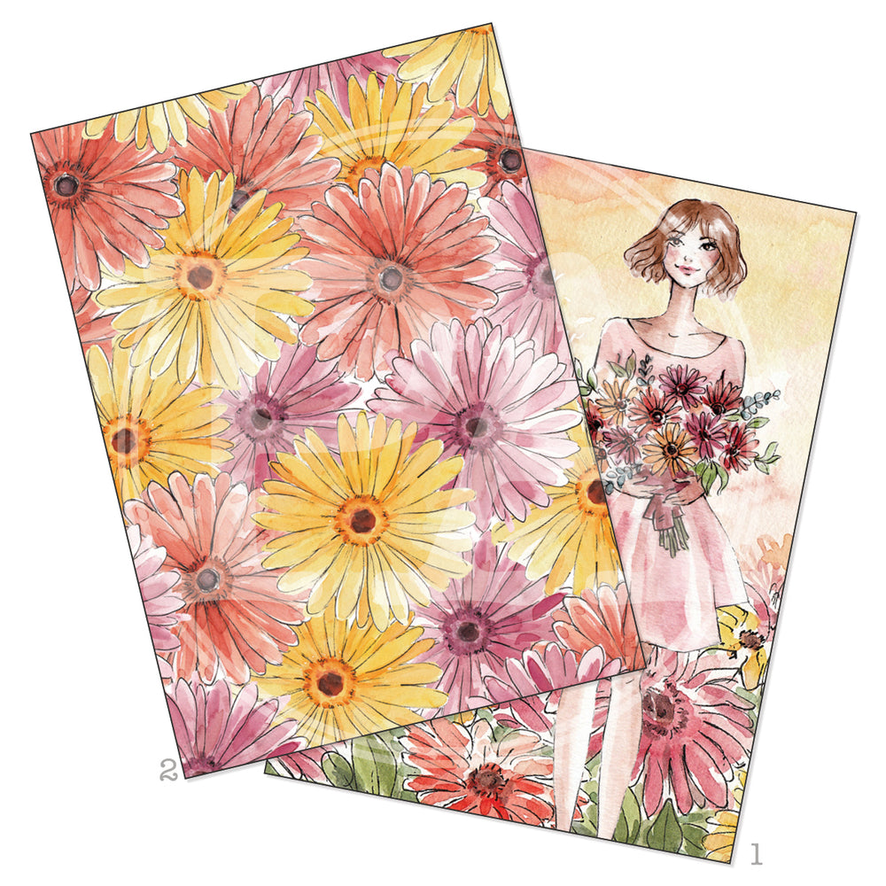 Pretty Posy Printable Art Card