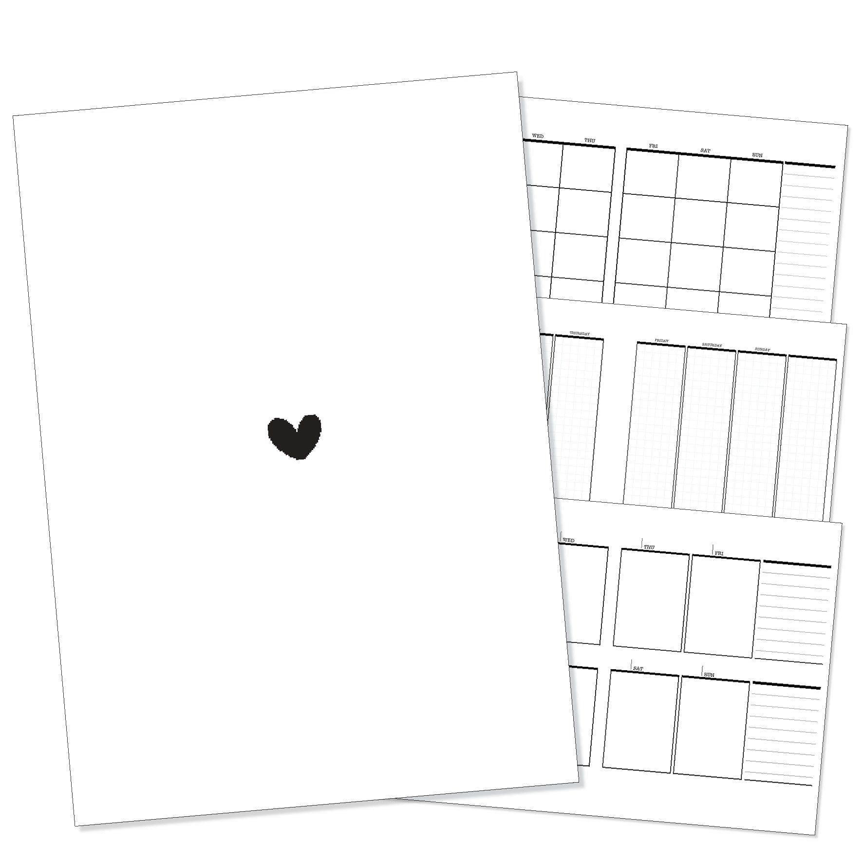 Basic Heart Inserts - Printed