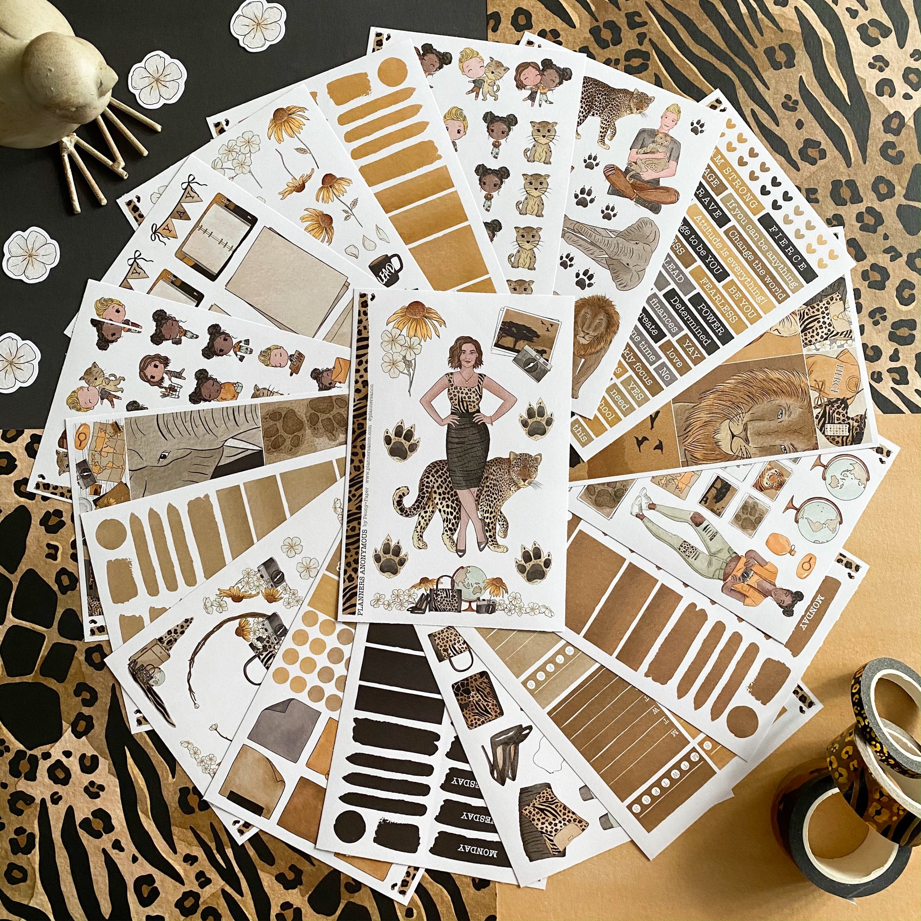 Fierce decorative sticker kit